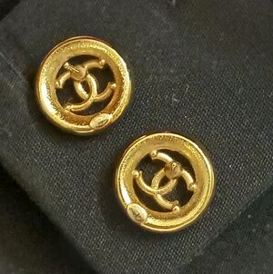 CHANEL | Jewelry | Chanel Cc Logo Stud Earrings | Poshmark